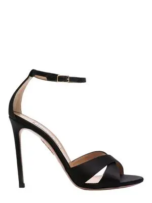 AQUAZZURA 105mm Divine Sandals - Black