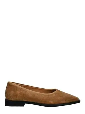 SUMMERY COPENHAGEN Cph415 Pointed Ballet Flats - Brown