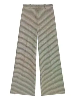 Hugo Patterned Wide-leg Trousers - Neutrals