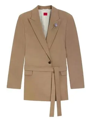 Hugo Belted Blazer - Neutrals
