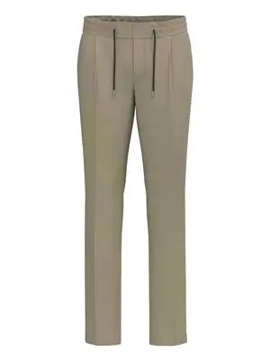 Hugo Drawstring Pleated Trousers - Neutrals