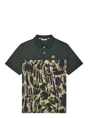 MALBON Camouflage-pattern Polo Shirt - Green