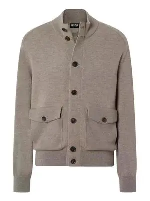 Zegna Button-up Cardigan - Neutrals