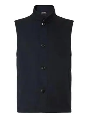 Zegna Button-up Gilet - Blue