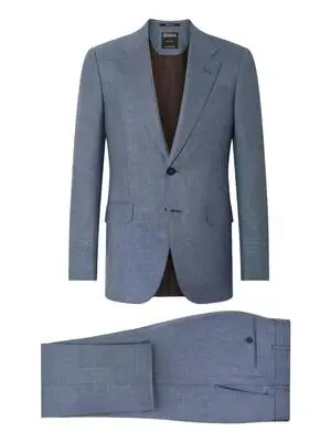 Zegna Centoventimila Wool Suit - Blue