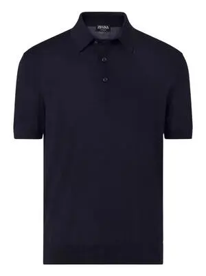 Zegna Short-sleeve Polo Shirt - Blue