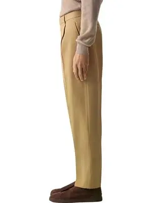 Zegna Pleated Trousers - Neutrals