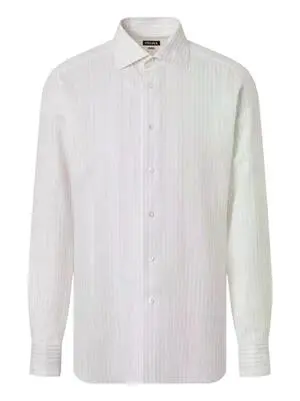 Zegna Striped Shirt - White