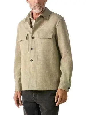 Zegna Chest-pocket Shirt Jacket - Neutrals