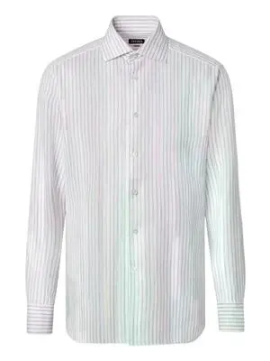 Zegna Striped Shirt - White