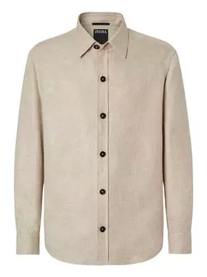 Zegna Button-up Shirt - Neutrals