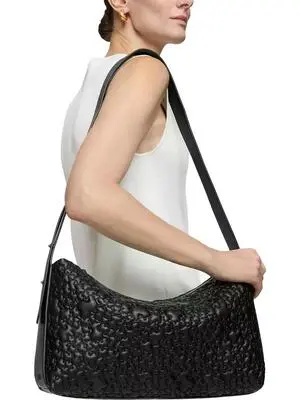 TOUS Embossed Shoulder Bag - Black