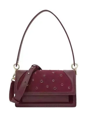 TOUS Grommet Detail Satchel - Red