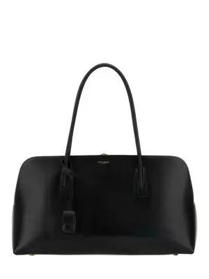 Saint Laurent Leather Tote - Black