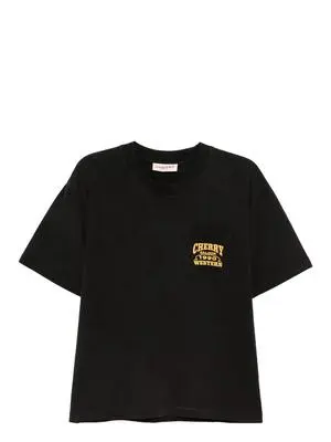 CHERRY LA Logo-print T-shirt - Black