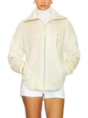 Varley Zip-up Fleece Jacket - White
