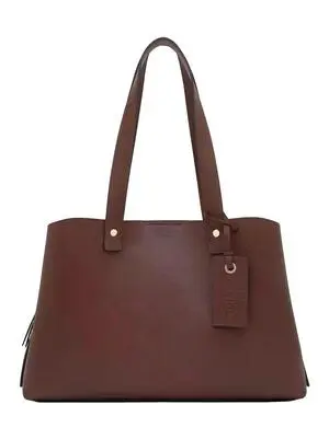 TOUS Zip Tag Tote Bag - Brown