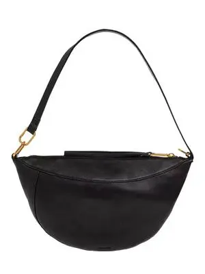 ALLSAINTS Luna Leather Shoulder Bag - Black