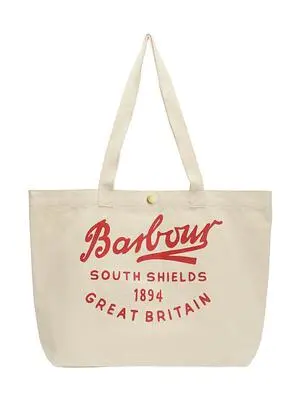 BARBOUR Script Logo Tote