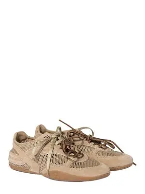 MIU MIU Gymnasium Mesh And Suede Sneakers