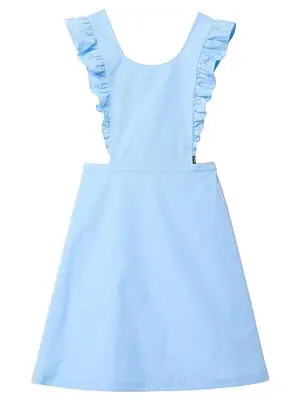 Miu Miu Poplin Apron Dress - Light Blue