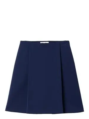 Miu Miu Technical Jersey Straight Fit Skirt - Baltic Blue