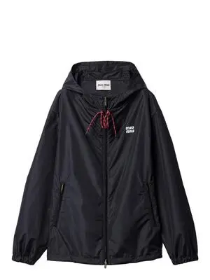 Miu Miu Technical Fabric Blouson Jacket - Navy