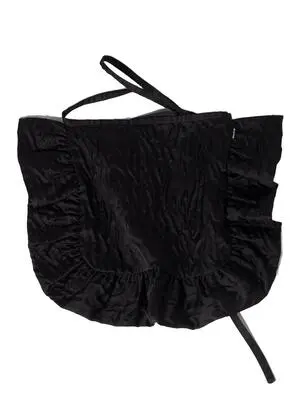 Miu Miu Cloqué Duchesse Apron - Black