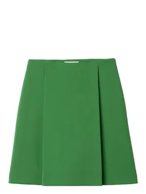 Miu Miu Technical Jersey Straight Skirt - Green