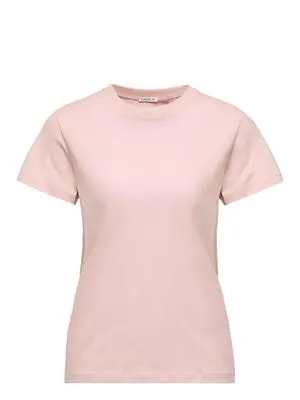 Moncler Embroidered Logo T-shirt - Pink