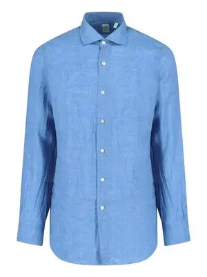 FINAMORE 1925 'gaeta' Shirt Light Blue