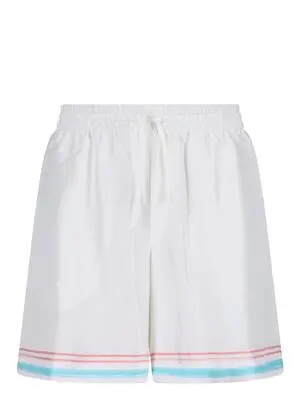 Casablanca Silk Shorts - White