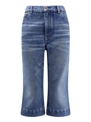 Chloé Denim Capri Jeans - Blue