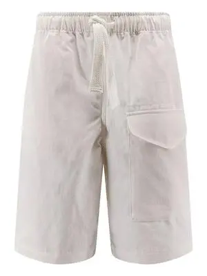 Studio Nicholson Cotton Bermuda Shorts - White