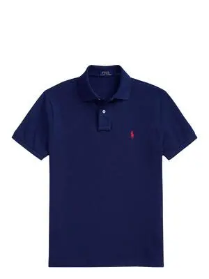 Polo Ralph Lauren Cotton Polo Shirt With Embroidered Logo - Blue
