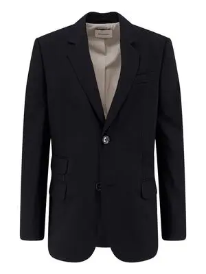 Ami Singlebreasted Virgin Wool Blazer - Black