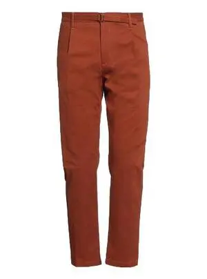 DANIELE ALESSANDRINI Pants Tan Size Cotton, Elastane - Brown