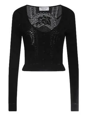MARINE SERRE Knitted Cardigan - Black
