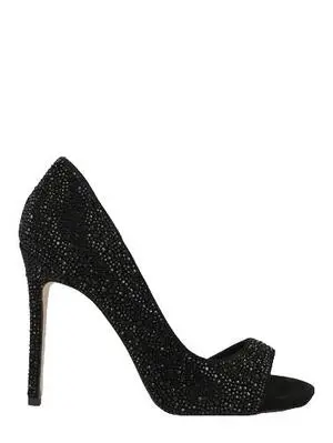 LUCIANO BARACHINI Leather Pumps With Appliqués - Black