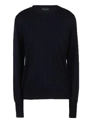ROBERTO COLLINA Merino Wool Crewneck Sweater - Blue
