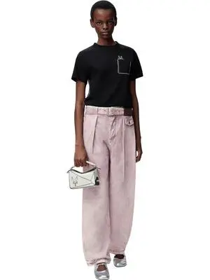 Loewe Jeans In Denim - Pink