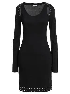 Patrizia Pepe Mini Dress In Viscose And Elastane - Black