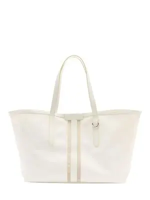 Athleta Coated Canvas Carry All Tote - Magnolia White/spark