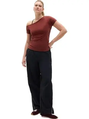 Athleta Athleta Move With Ease One Shoulder Tee Cinnamon