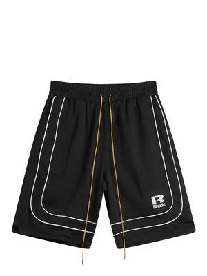 Rhude Mesh Basketball Shorts - Black/white