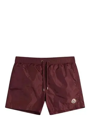 Moncler Nylon Swim Shorts - Red