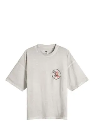 REPRESENT 247 Torch Crop T-shirt - Bleach Wash
