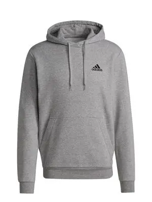 Adidas Essentials Fleece Hoodie - Medium Grey Heather / Black
