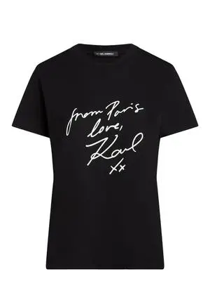 Karl Lagerfeld Graphic-print T-shirt - Black
