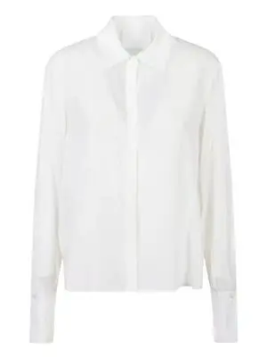 DONDUP Long-sleeve Point Collar Shirt - White